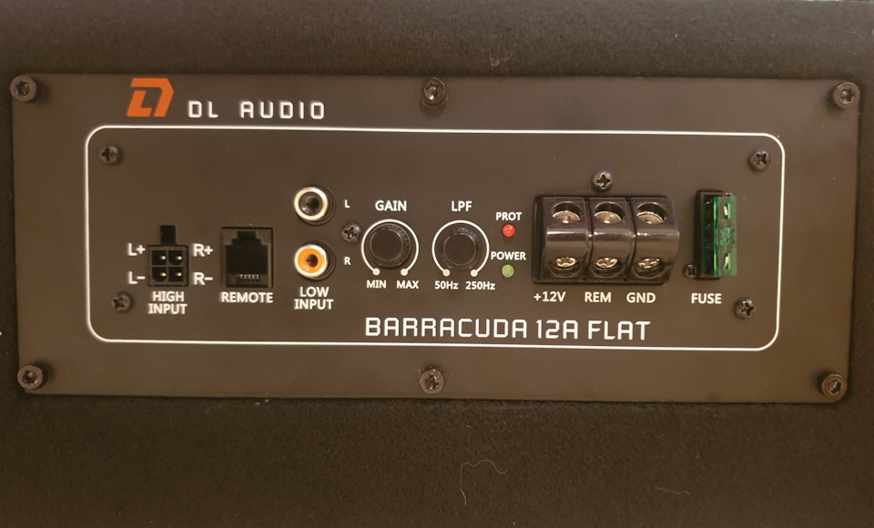 Установка активного сабвуфера DL Audio Barracuda 12A FLAT. — Nissan X ...