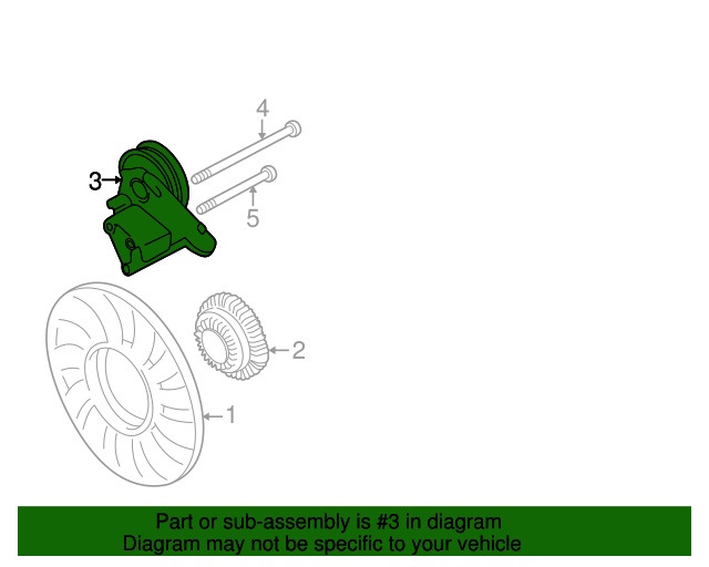078121235G Кронштейн для Visco-муфты VAG | Запчасти на DRIVE2