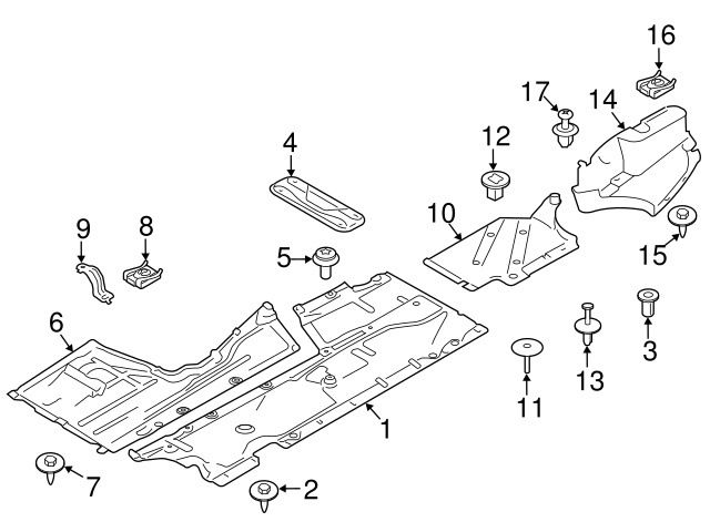 51757241834 Облицовка днища кузова П Бок BMW | Запчасти на DRIVE2