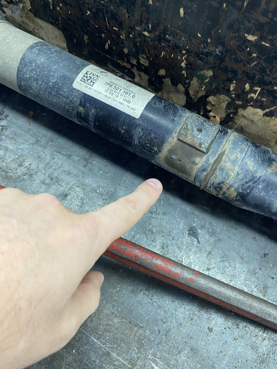 7P0521101G Карданный вал Volkswagen Touareg VAG | Запчасти на DRIVE2