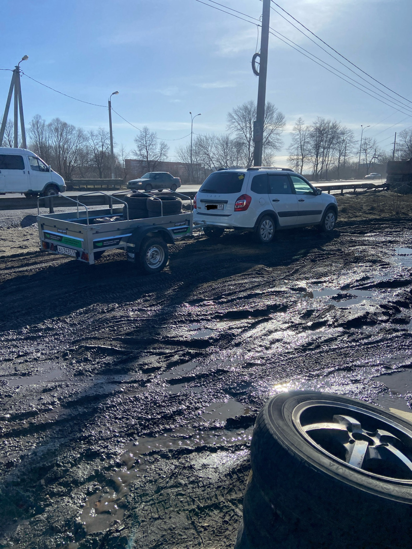 Подготовили летние колеса — Lada Гранта (2G) FL, 1,6 л, 2021 года ...