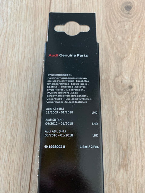 4H1998002B Щетки стеклоочистителя VAG | Запчасти на DRIVE2