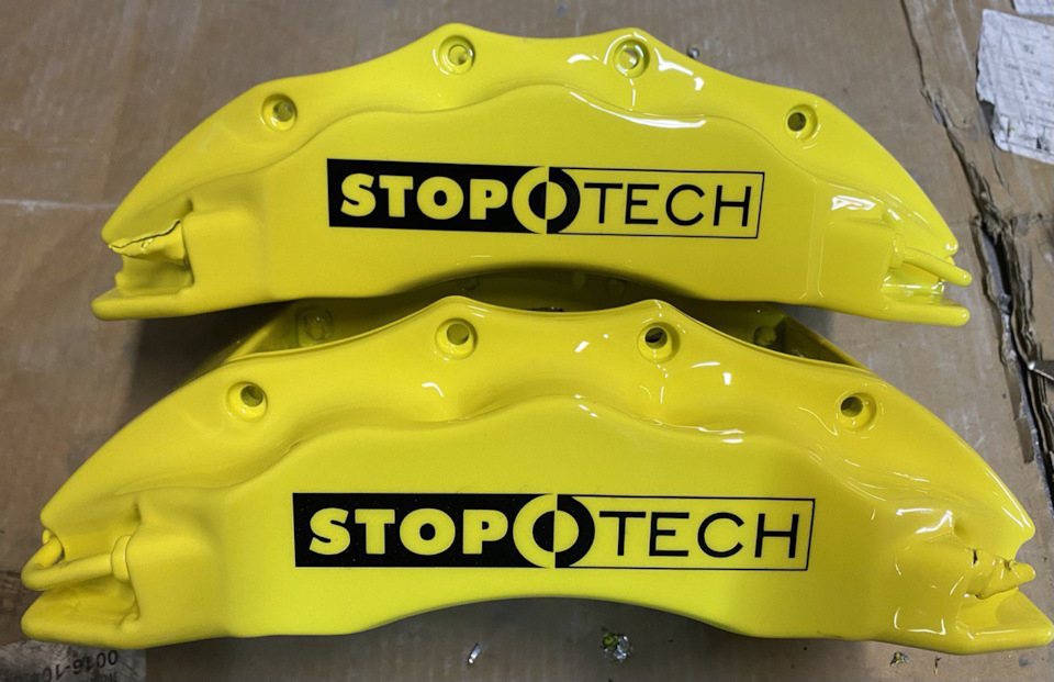 Реставрация передних суппортов Stoptech — BMW 3 series (E90), 3 л, 2008 ...