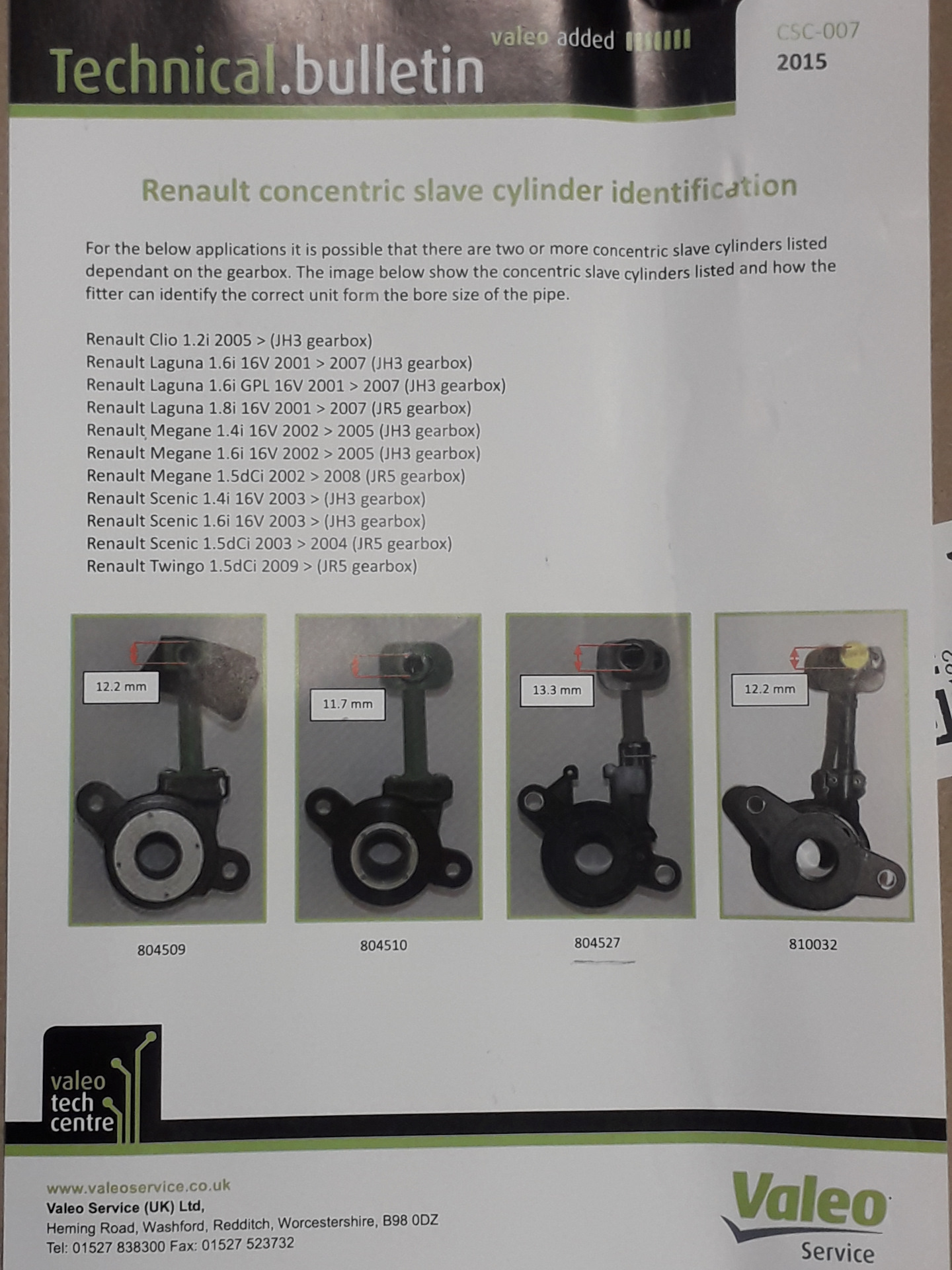 VALEO 804527: Подшипник выжимной гидравлический. (Обзор) — Nissan Note ...