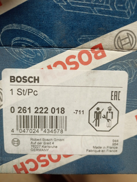 0261222018 ДАТЧИК ДАВЛЕНИЯ ТОПЛИВНОГО БАКА BOSCH | Запчасти на DRIVE2