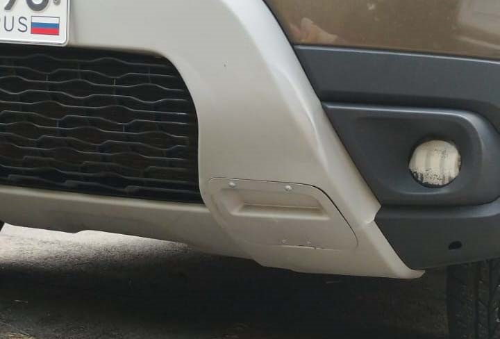 Заглушка переднего бампера — Renault Duster (2G), 1,5 л, 2021 года ...