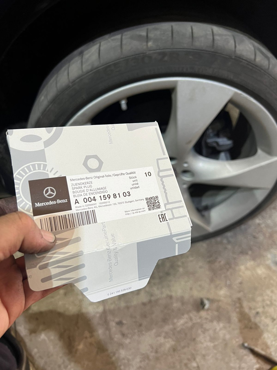 A0041598103 Свеча зажигания Mercedes | Запчасти на DRIVE2