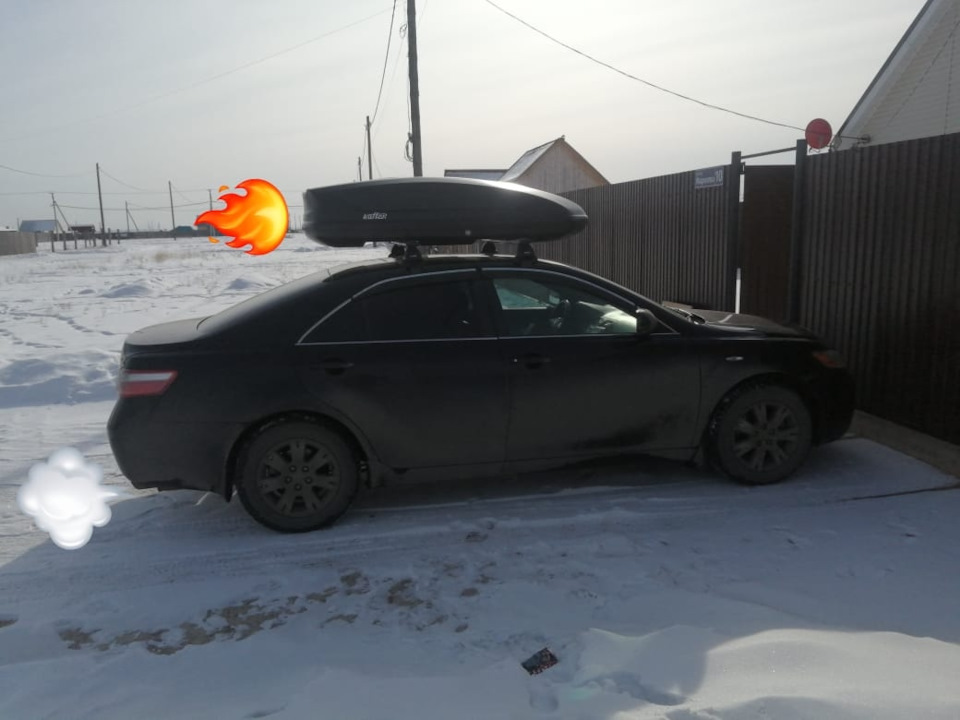 Автобокс на крышу — Toyota Camry (XV40), 2,4 л, 2006 года | аксессуары ...