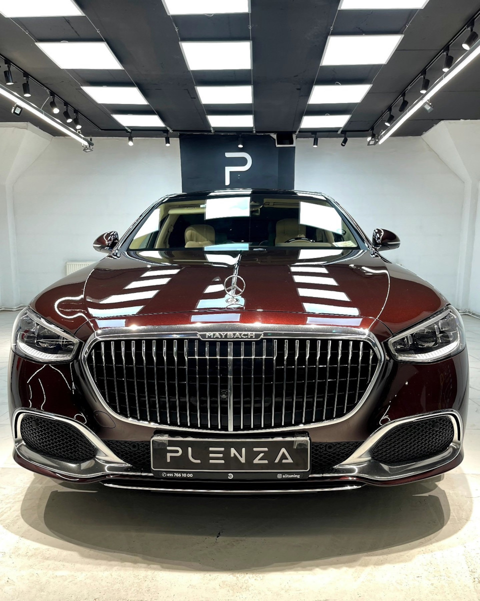 Mercedes-Benz Maybach S680 защищён высокотехнологичной антигравийной плёнкой PLENZA® PPF Premium ...