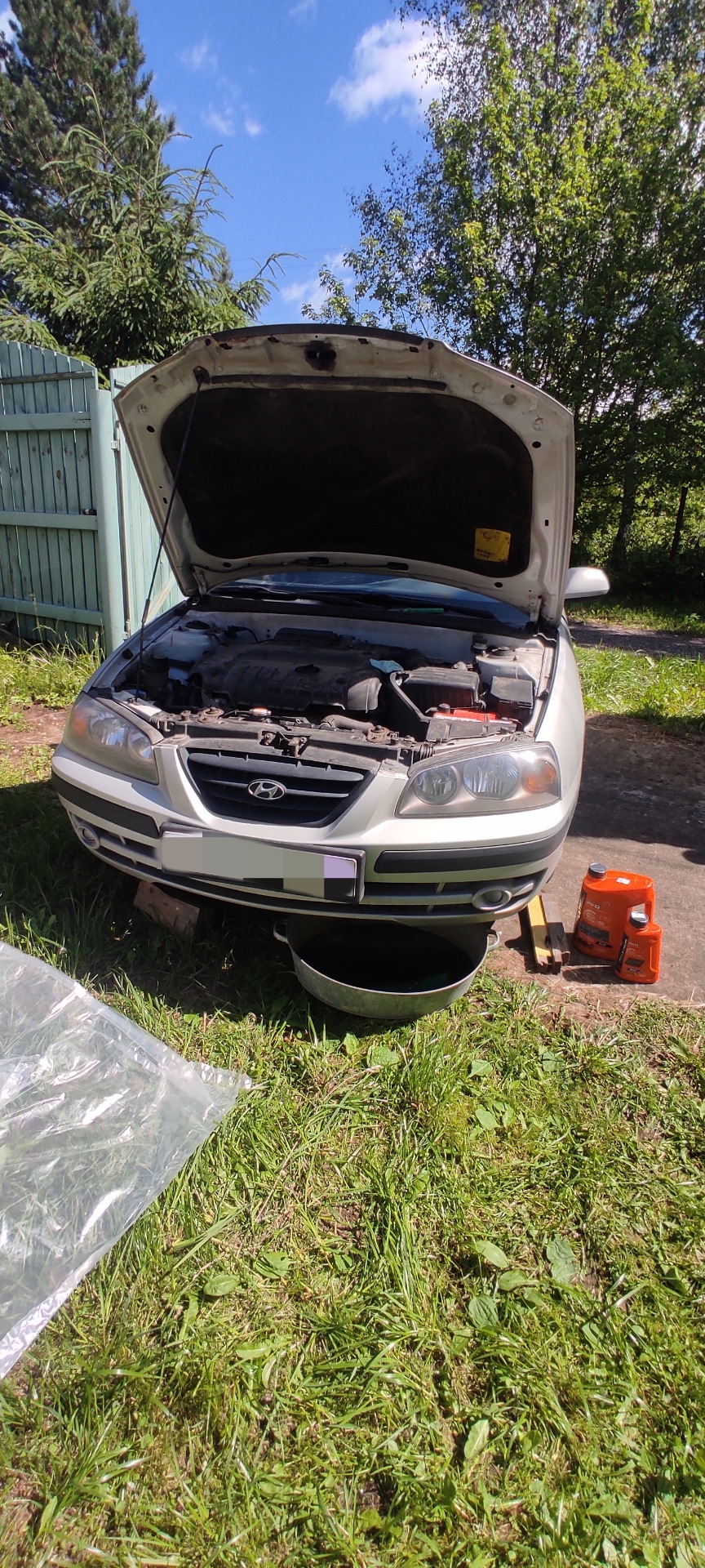 #34 замена антифриза — Hyundai Elantra (3G), 1,6 л, 2006 года | своими ...