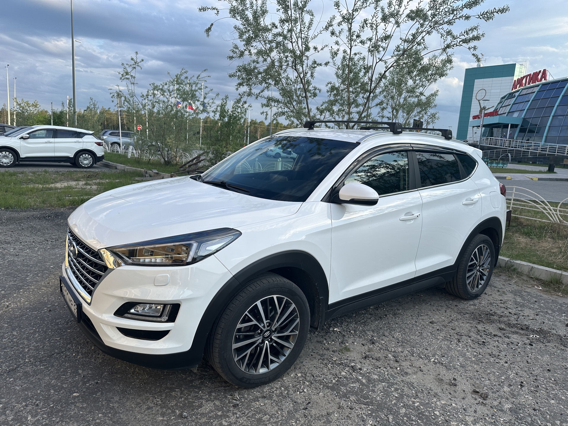 Багажник и дефлекторы окон — Hyundai Tucson (TL), 2 л, 2020 года ...