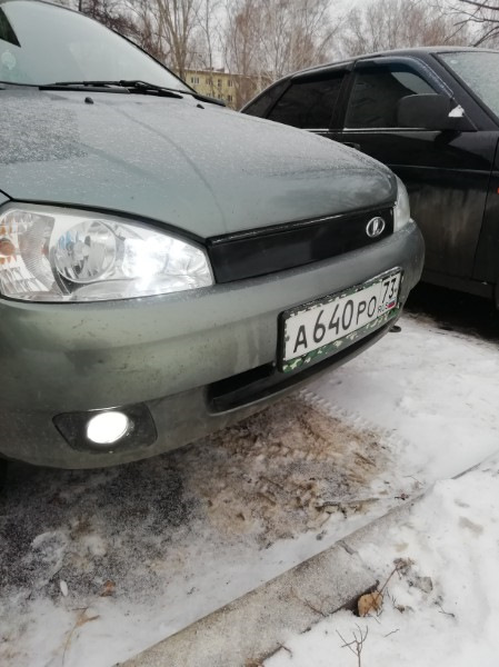 Решетки "зимний" вариант! — Lada Калина Хэтчбек (1G), 1,6 л, 2009 года ...