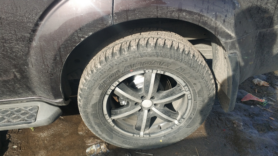 Yokohama Geolandar A/T G015 265/60 R18 — Nissan Pathfinder (3G), 2,5 л ...