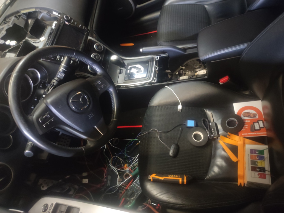 01. Замена сигнализации на StarLine E97 GSM GPS — Mazda 6 (2G) GH, 2 л, 2008 года | аксессуары ...