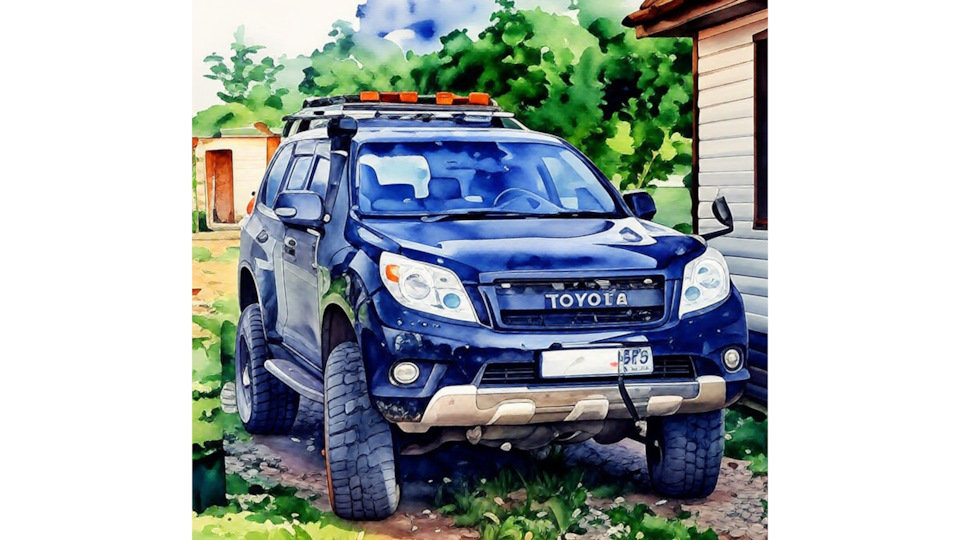 Лифт +2". Амортизаторы. — Toyota Land Cruiser Prado 150-series, 2,7 л ...