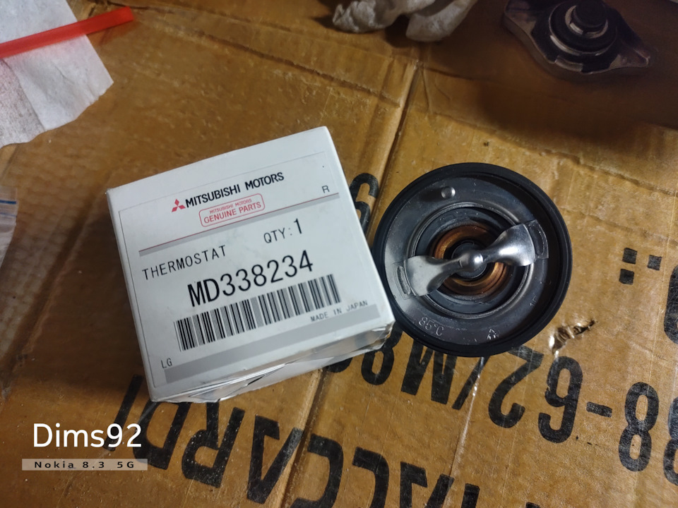 MD338234 Термостат, комплект Mitsubishi | Запчасти на DRIVE2