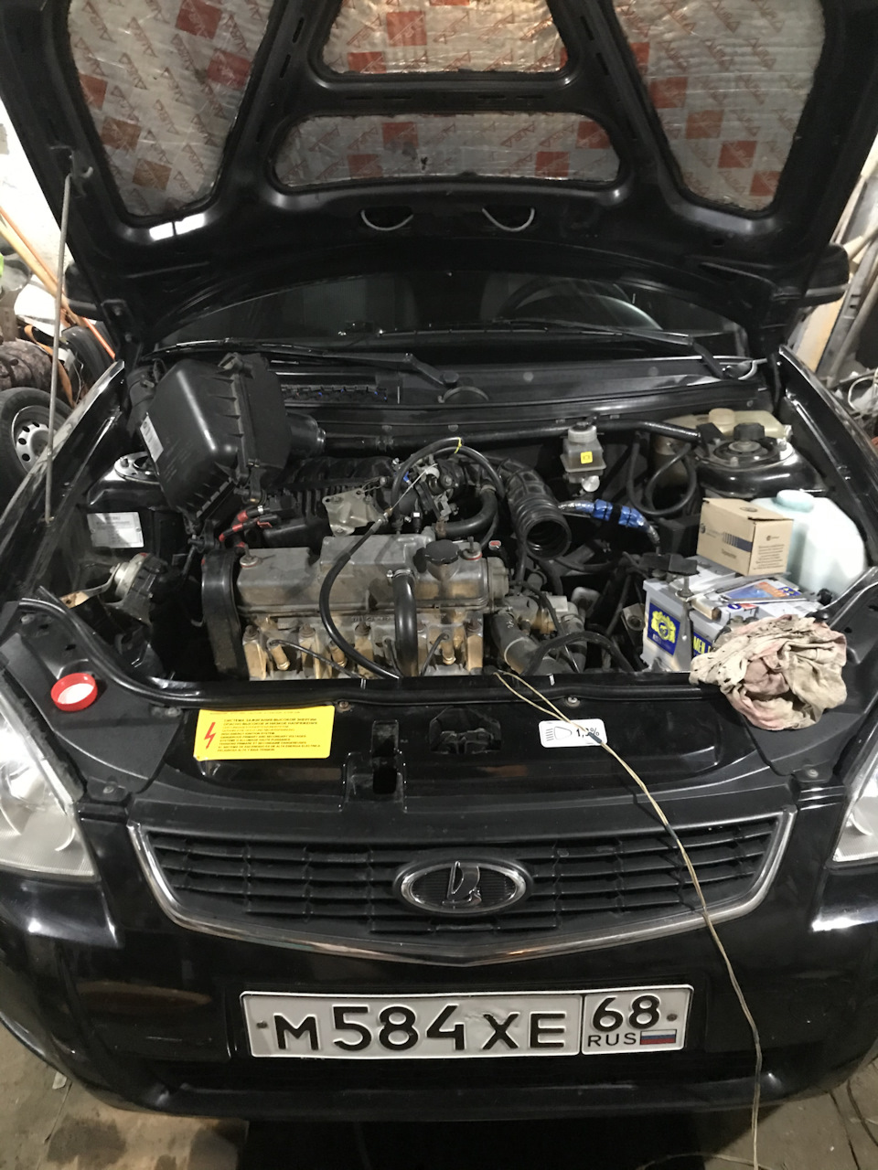 Замена термостата — Lada Приора хэтчбек, 1,6 л, 2010 года | своими ...