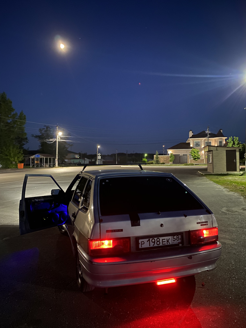Задний стоп сигнал со спойлера в задний бампер — Lada 2114, 1,5 л, 2005 ...