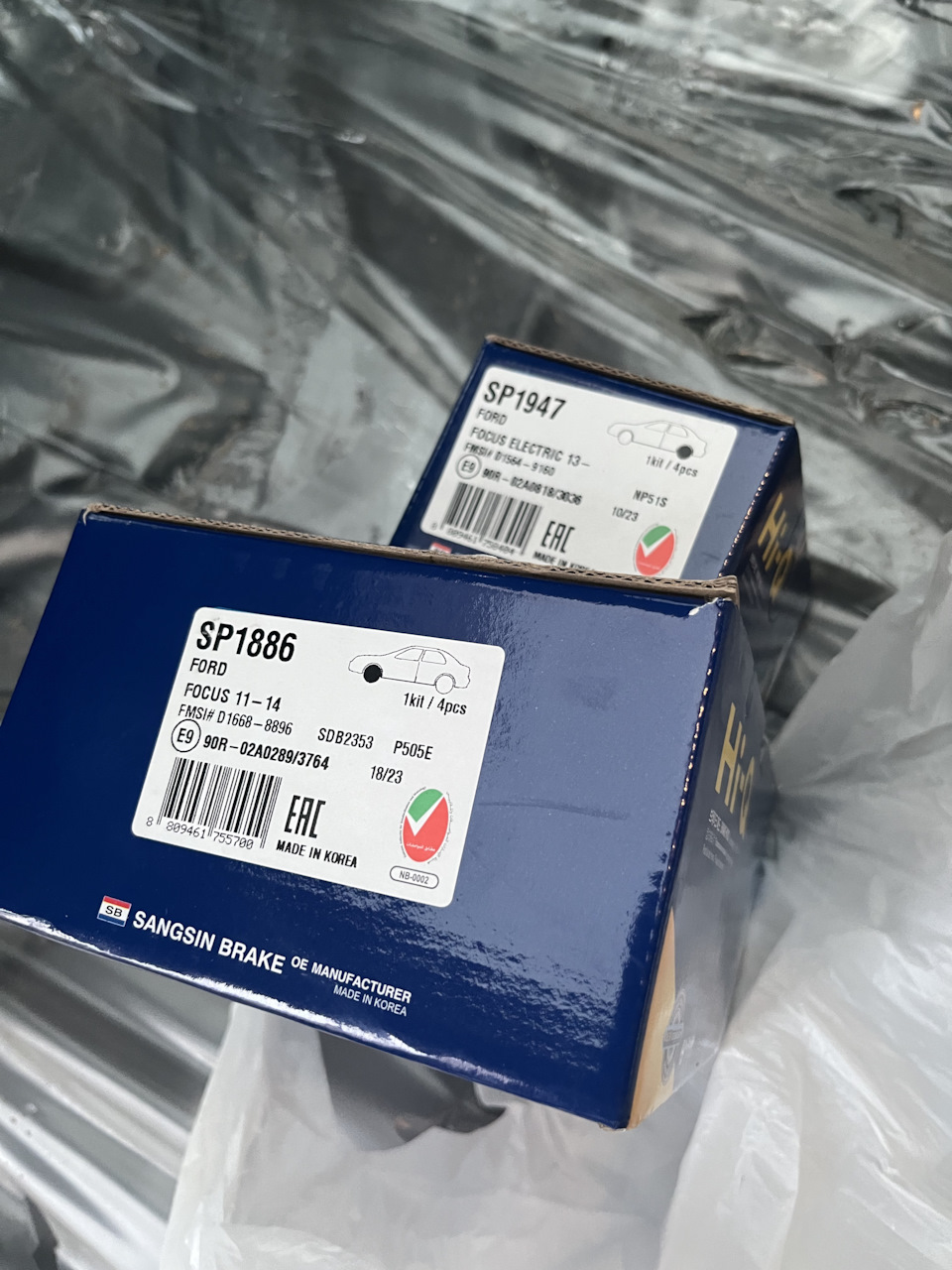 SP1947 Задние тормозные колодки для Ford Focus и SANGSIN | Запчасти на ...