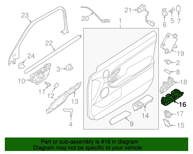 LR025908 ДВ. ПЕРЕКЛЮЧАТЕЛЬ СТЕКЛОПОД. Jaguar Land Rover | Запчасти на ...