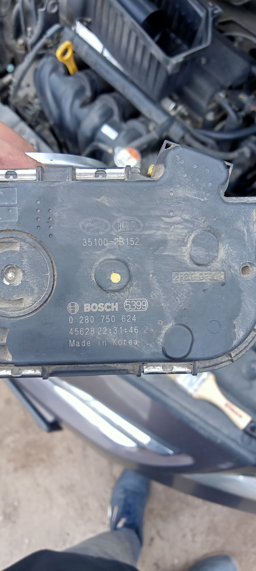 351002B152 Клапан дроссельной заслонки KIA HYUNDAI | Запчасти на DRIVE2