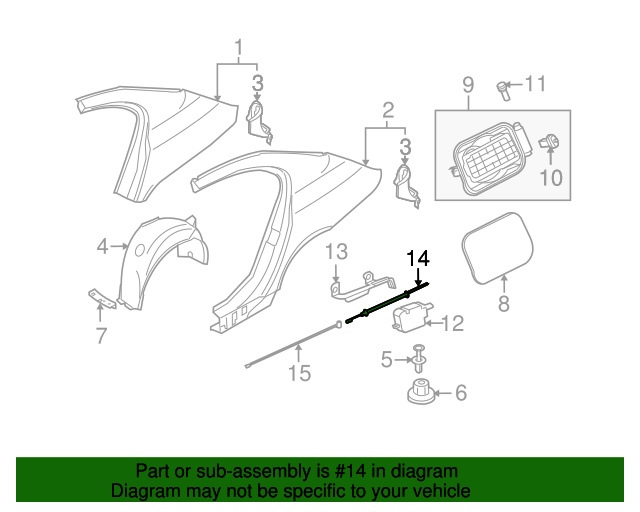 51257066025 Трос заслонки заливного отверстия BMW | Запчасти на DRIVE2