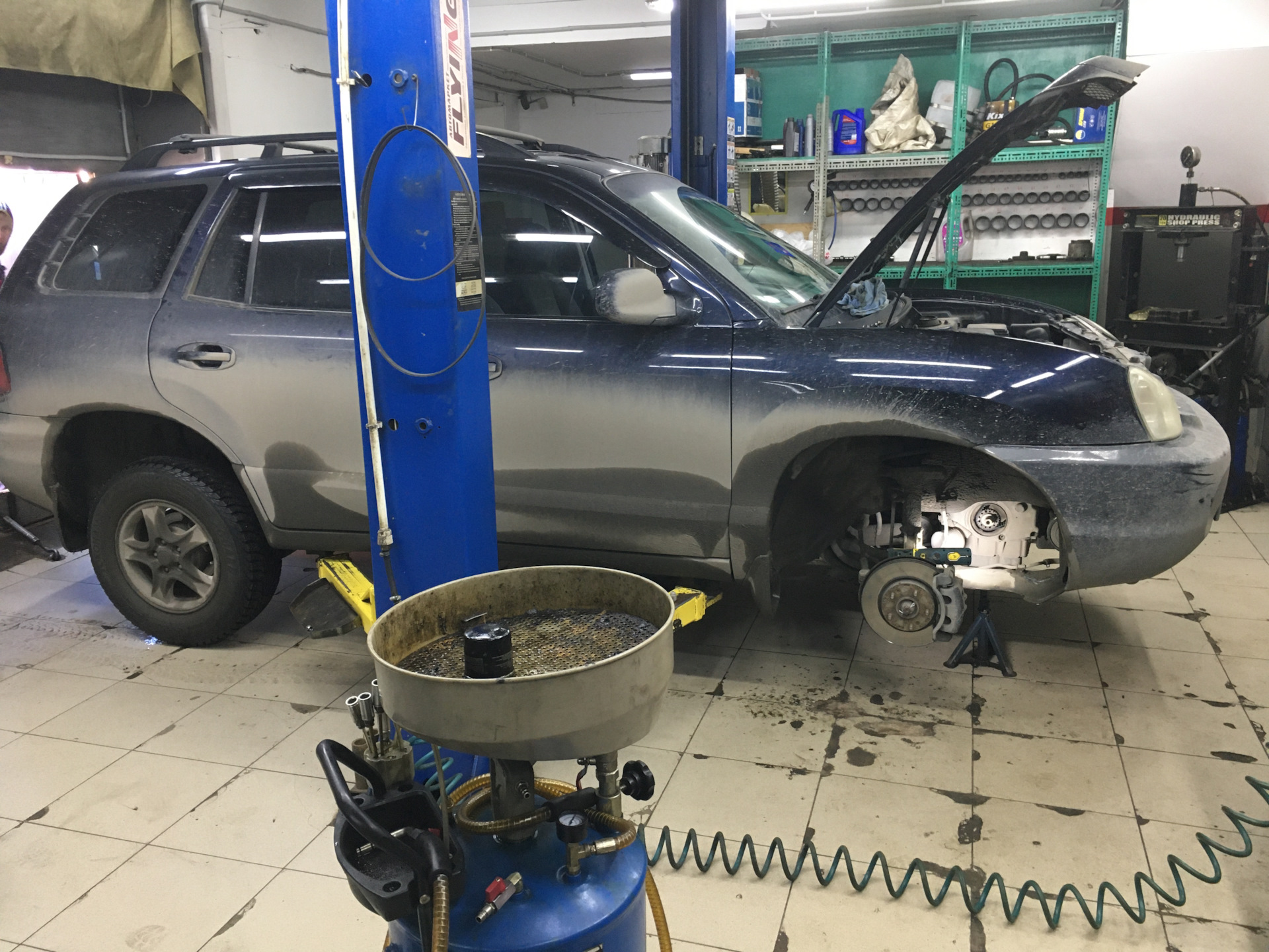 214000 миль Замена ГРМ и ДПКВ! — Hyundai Santa Fe (1G), 2,4 л, 2003 ...