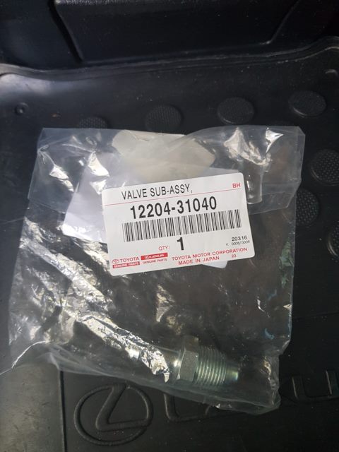 1220431040 Клапан вентиляции картерных газов TOYOTA LEXUS | Запчасти на ...