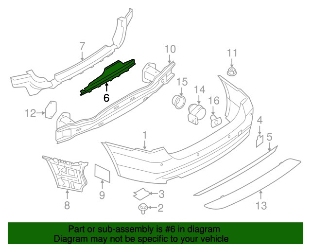 51128054200 Элемент усиления заднего бампера Нж BMW | Запчасти на DRIVE2