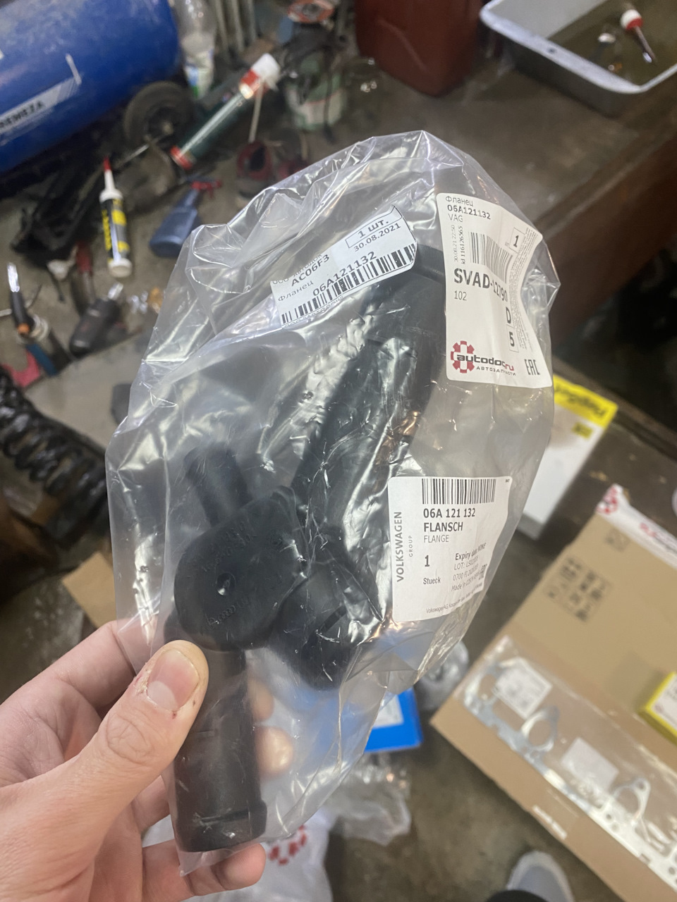 06A121132 Фланец системы охлаждения VAG | Запчасти на DRIVE2