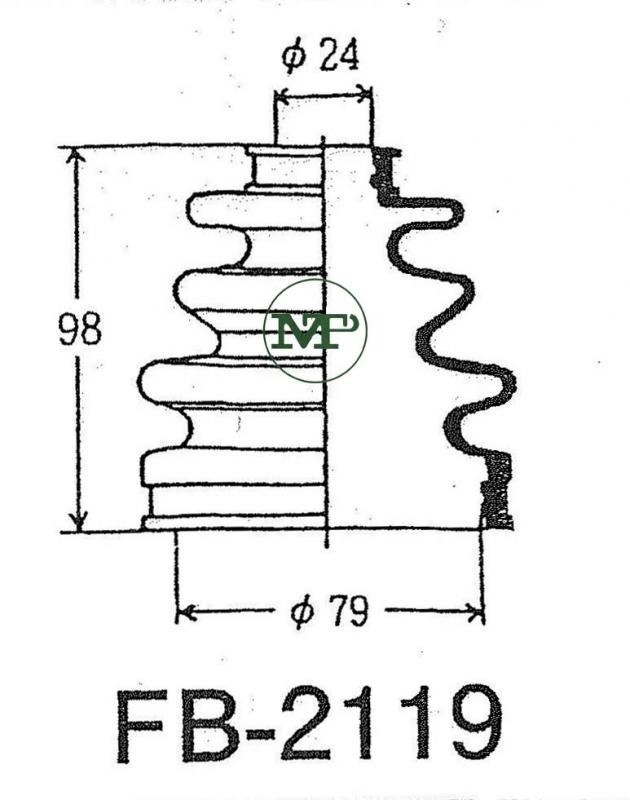 пыльник ШРУСа OHNO — Toyota Prius (11), 1,5 л, 2002 года | запчасти ...
