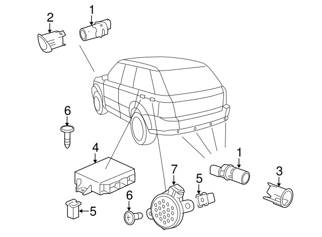 LR006482 ДИНАМИК ПОМОЩИ ПРИ ПАРКОВКЕ Jaguar Land Rover | Запчасти на DRIVE2