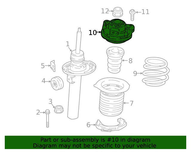 31306888323 Верхняя опора амортизационной стойки BMW | Запчасти на DRIVE2