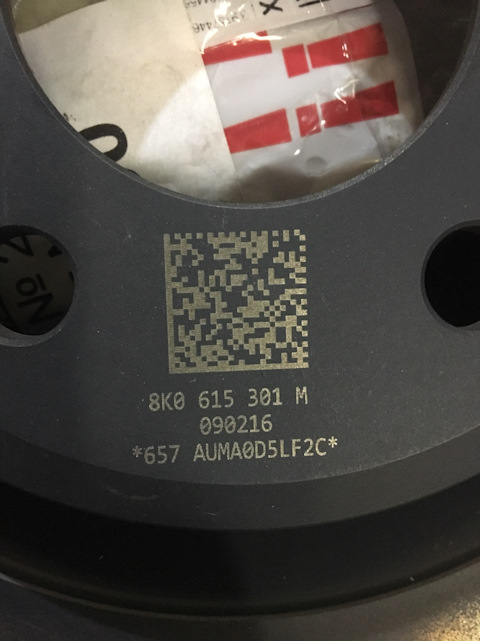 8K0615301M Диск тормозной VAG | Запчасти на DRIVE2