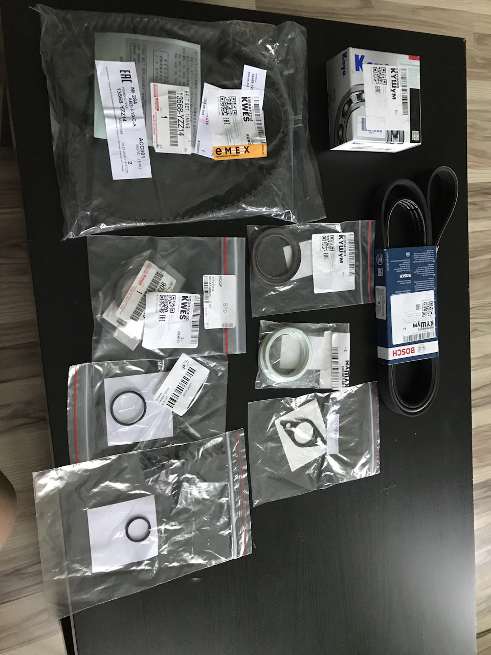 Замена грм плановая. 01.2020 — Toyota Crown (S150), 3 л, 1997 года ...