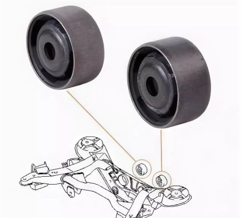 MR418671 Сайлентблок заднего дифференциала MMC PAJERO/MONTERO 2000 ...