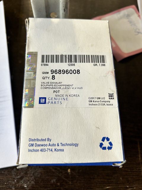 96896008 выпускной клапан двигателя GM | Запчасти на DRIVE2