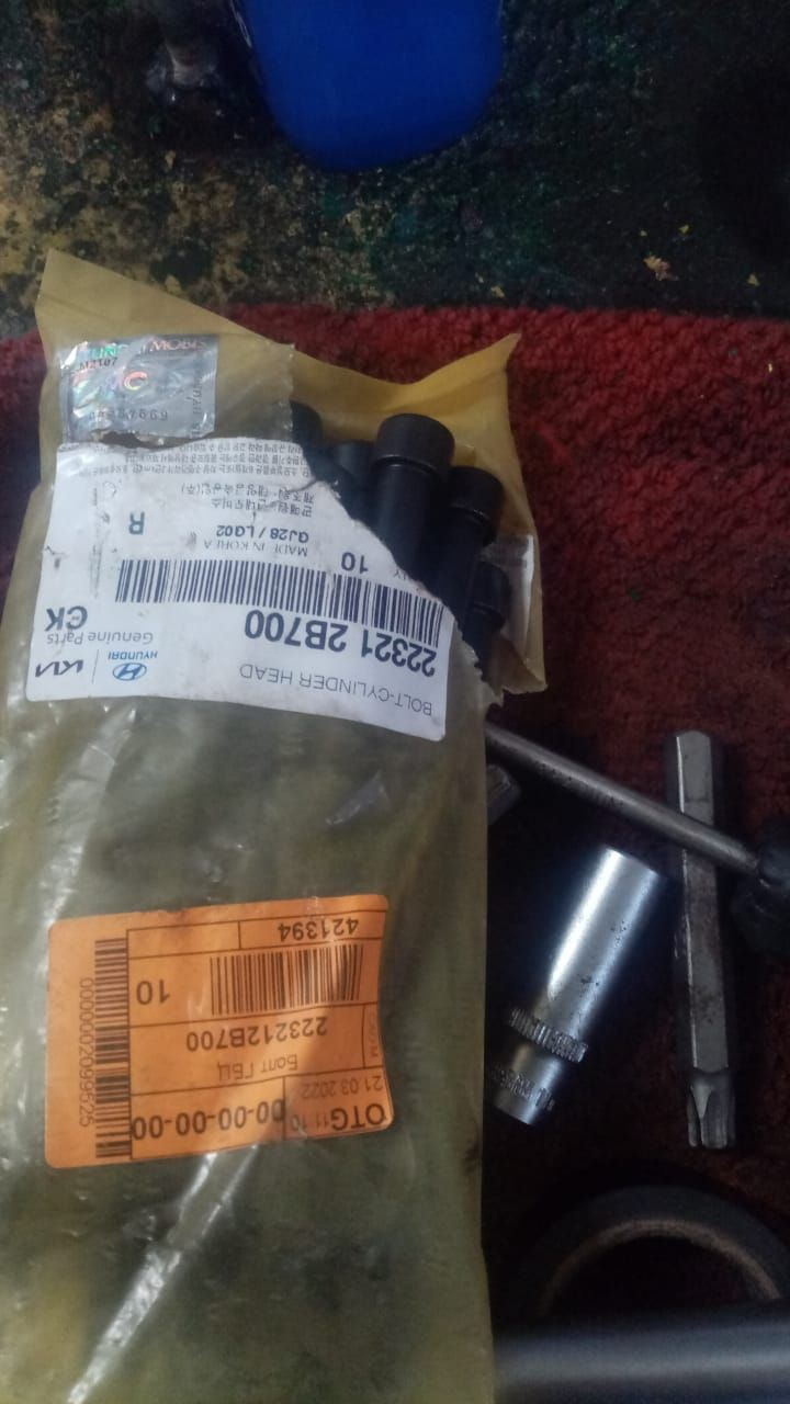 Замена прокладки гбц — KIA Venga, 1,6 л, 2012 года | поломка | DRIVE2