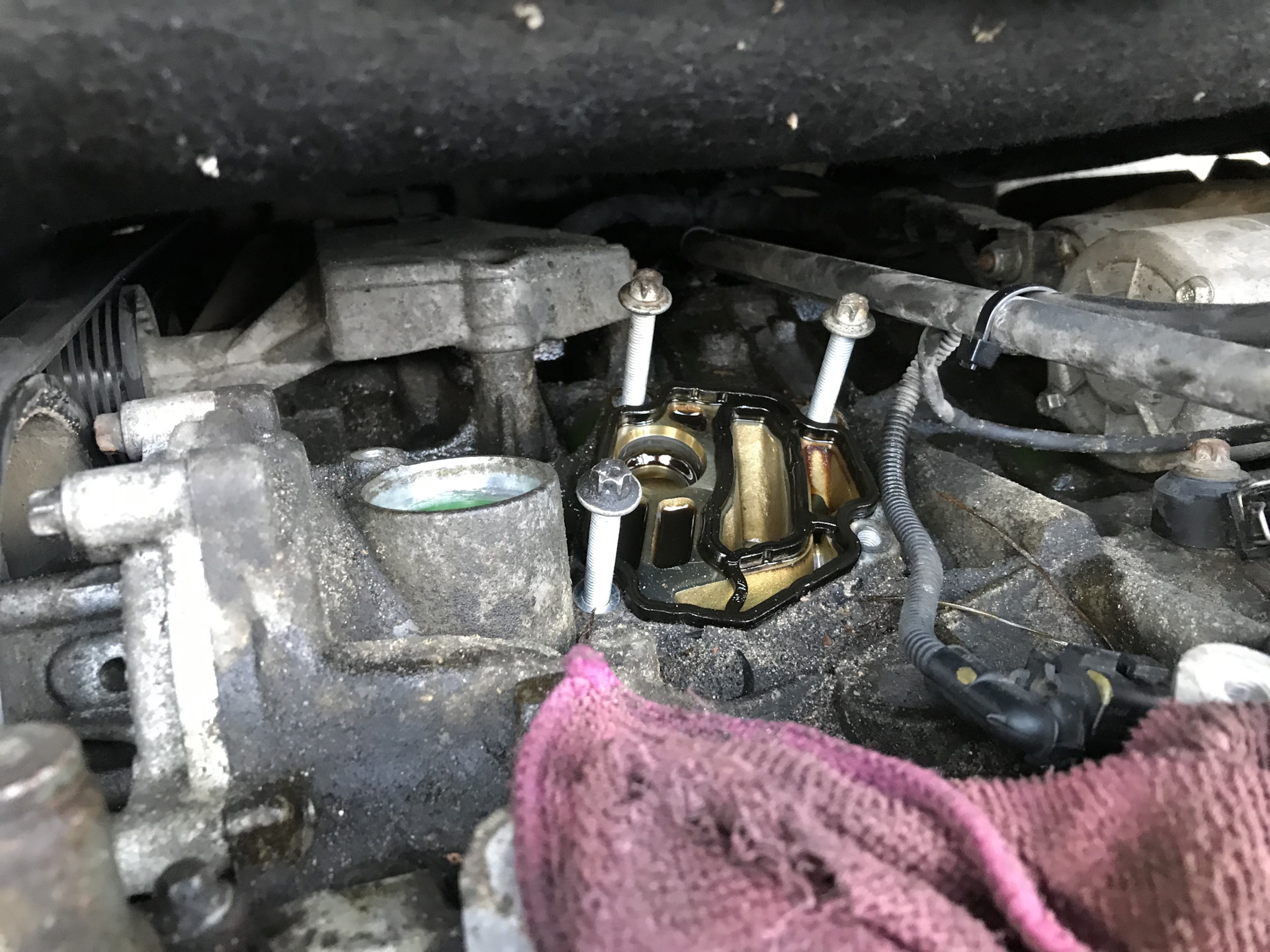 Потек корпус масляного фильтра — Mercedes-Benz B-Class (W245), 1,7 л ...