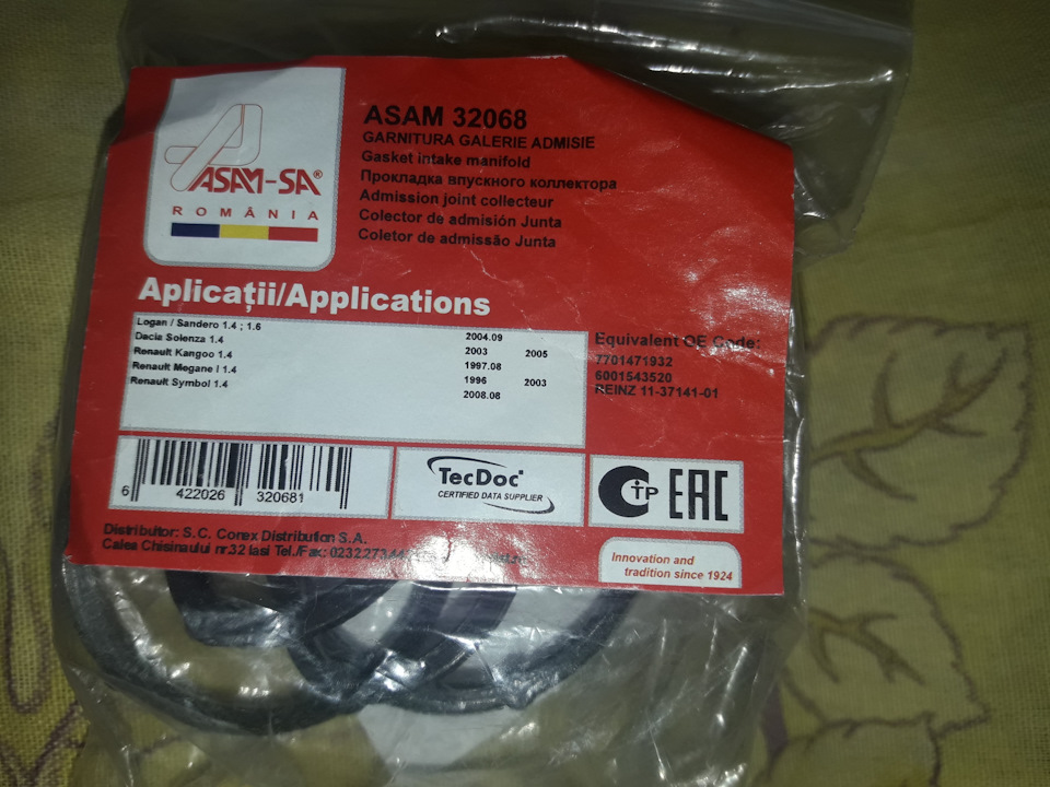 Закупка для ремонта ГБЦ — Renault Sandero 1G, 1,6 л, 2013 года ...