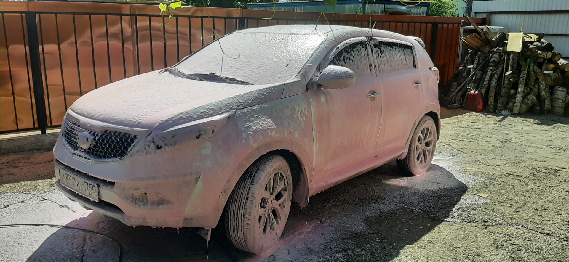 AEROLIFT и замена резины — KIA Sportage (3G), 2 л, 2015 года ...