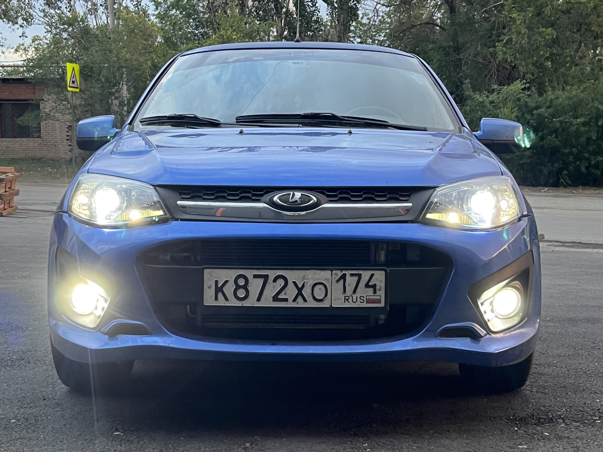 Фары с линзами 3" Bi-led DIXEL X-BRIGHT Y3 5000K — Lada Калина Хэтчбек ...