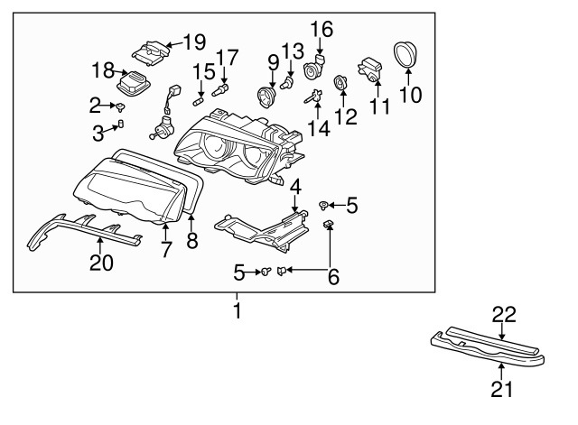 07119904789 Лампа газоразрядная (D2S 85V 35W P32d-2 6000K) BMW ...