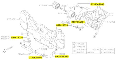 807615070 Трубка SUBARU | Запчасти на DRIVE2