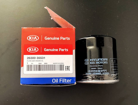 2630035531 ФИЛЬТР МАСЛЯНЫЙ (БЕНЗИН) KIA HYUNDAI | Запчасти на DRIVE2