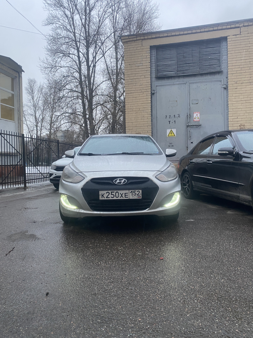 Туманки с ходовыми огнями — Hyundai Solaris (1G), 1,6 л, 2013 года ...