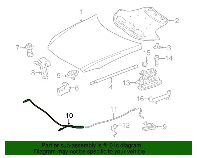 A2128800359 Трос капота Mercedes | Запчасти на DRIVE2