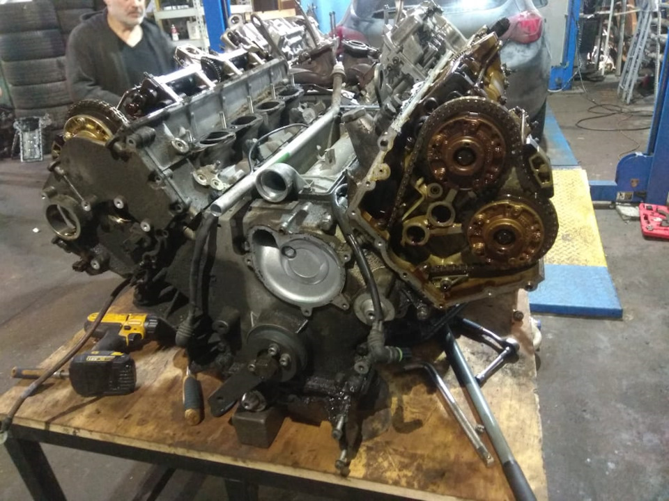 Полное обслуживание ДВС N62B44 — BMW 7 series (E65/E66), 4,4 л, 2002 ...