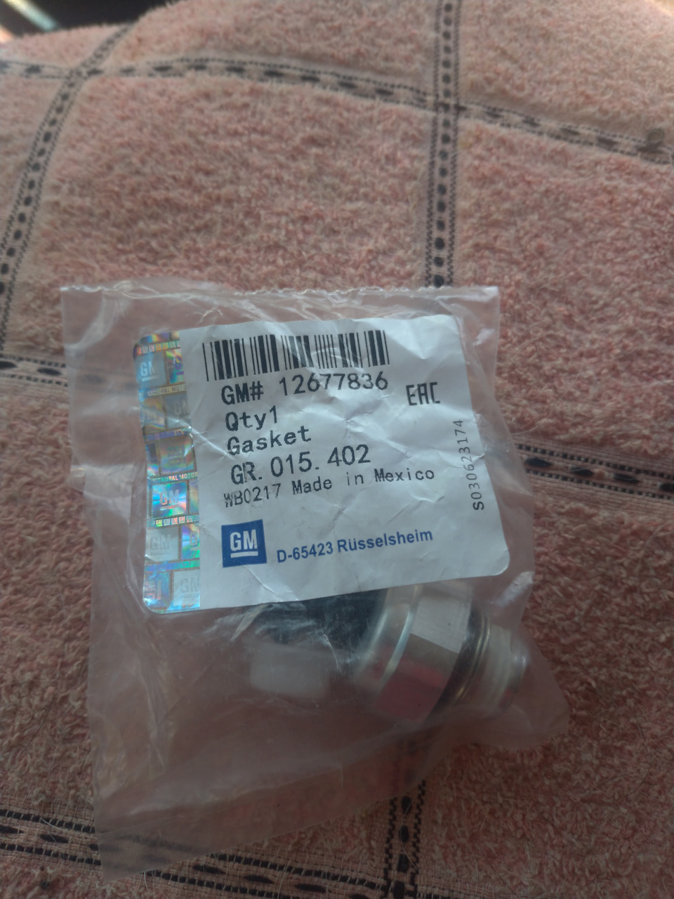 12677836 Датчик давления масла трёхконтактный GM | Запчасти на DRIVE2