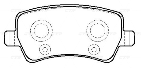 GK0173 Колодки тормозные задние CTR | Запчасти на DRIVE2